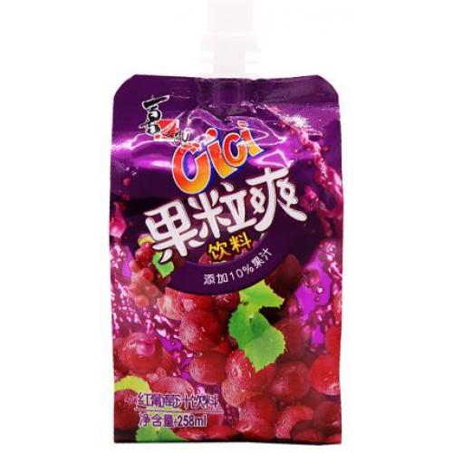喜之郎 果粒爽- 红葡萄汁 258ml_果冻糖果_休闲食品_乐动易购-ledoshop