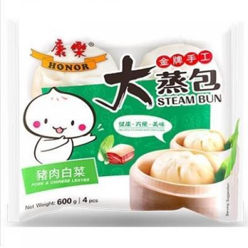 康乐 大蒸包 猪肉白菜 600g_包子点心_冷冻食品_乐动易购-ledoshop